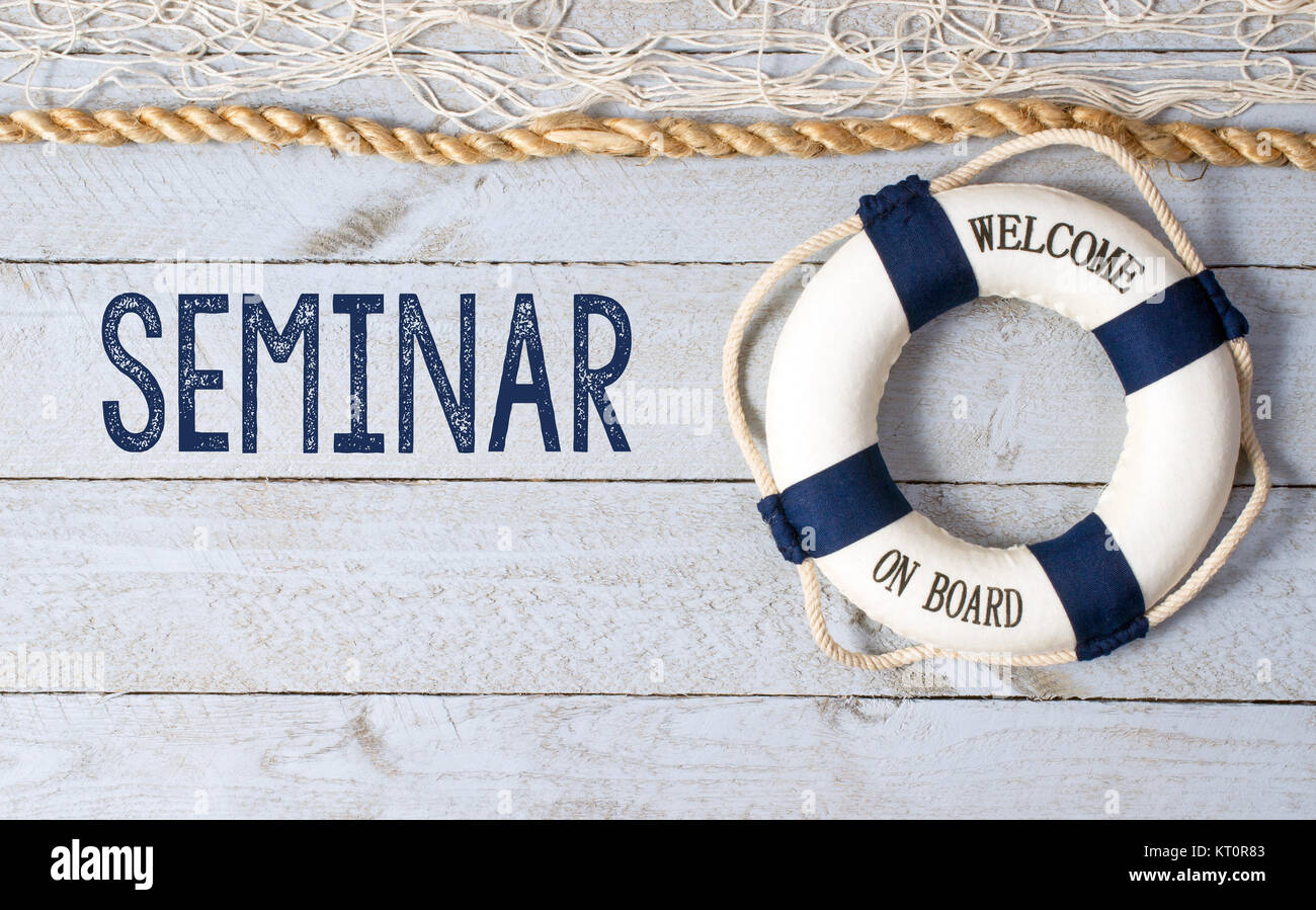 Seminar - Welcome on Board Stock Photo - Alamy