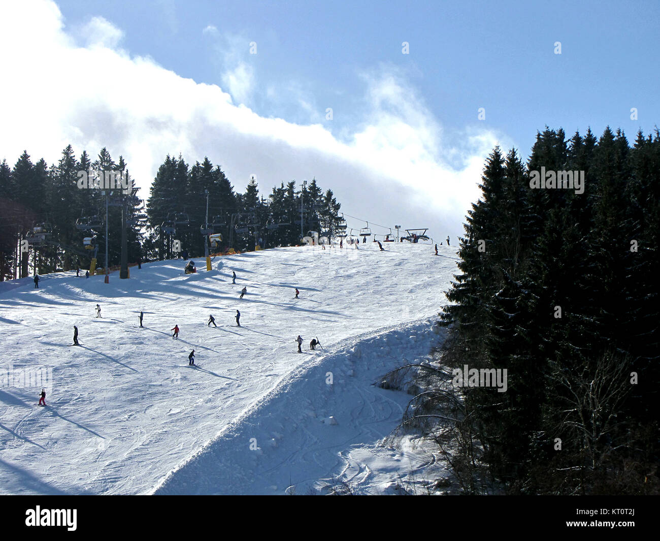 skiing in winterberg in sauerland Stock Photo - Alamy
