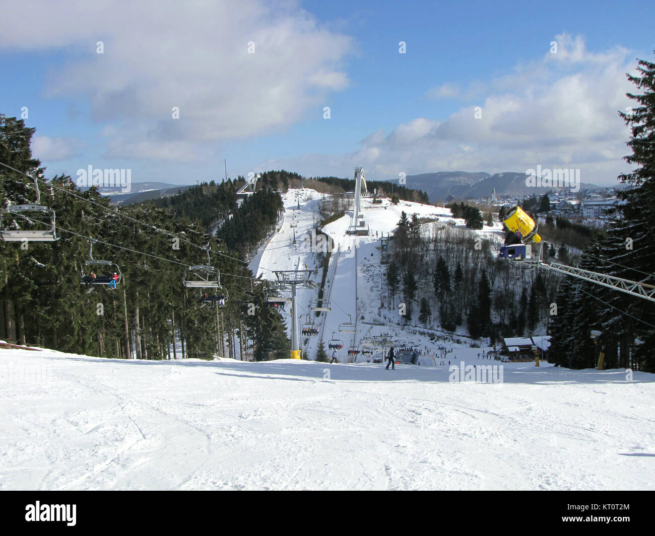 skiing in winterberg in sauerland Stock Photo - Alamy