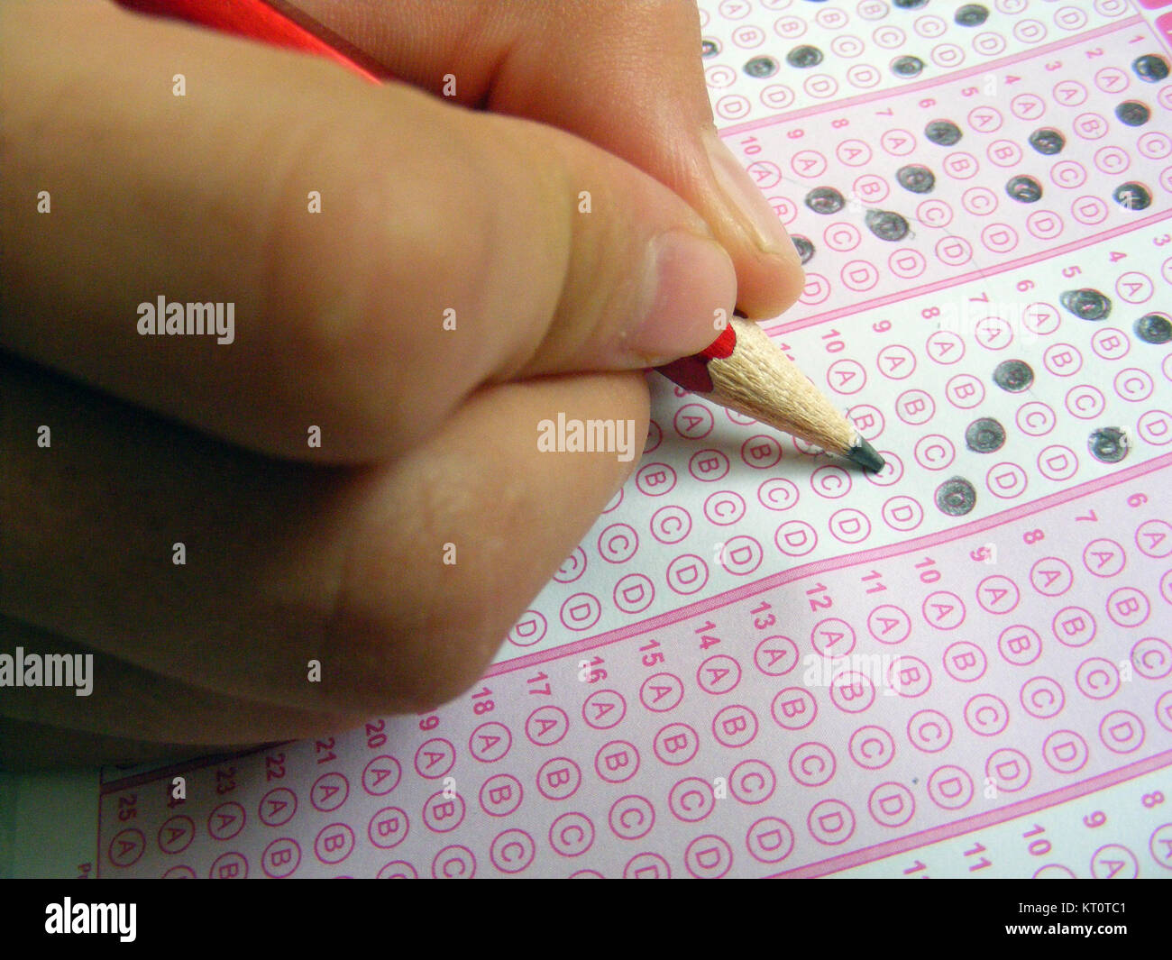 Examination and examination paper Stock Photo - Alamy