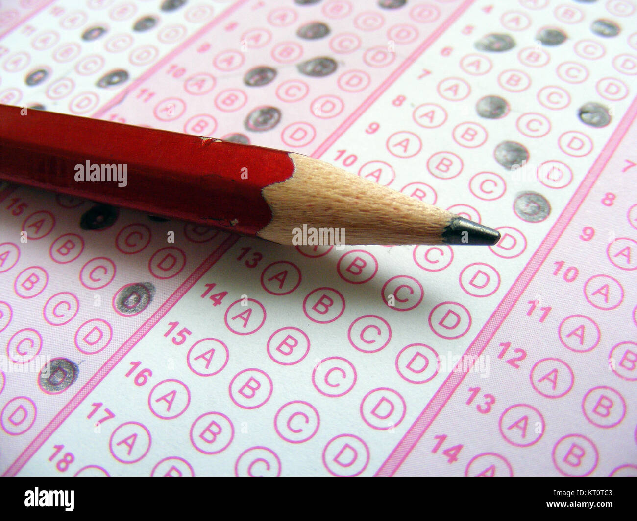 Examination and examination paper Stock Photo - Alamy