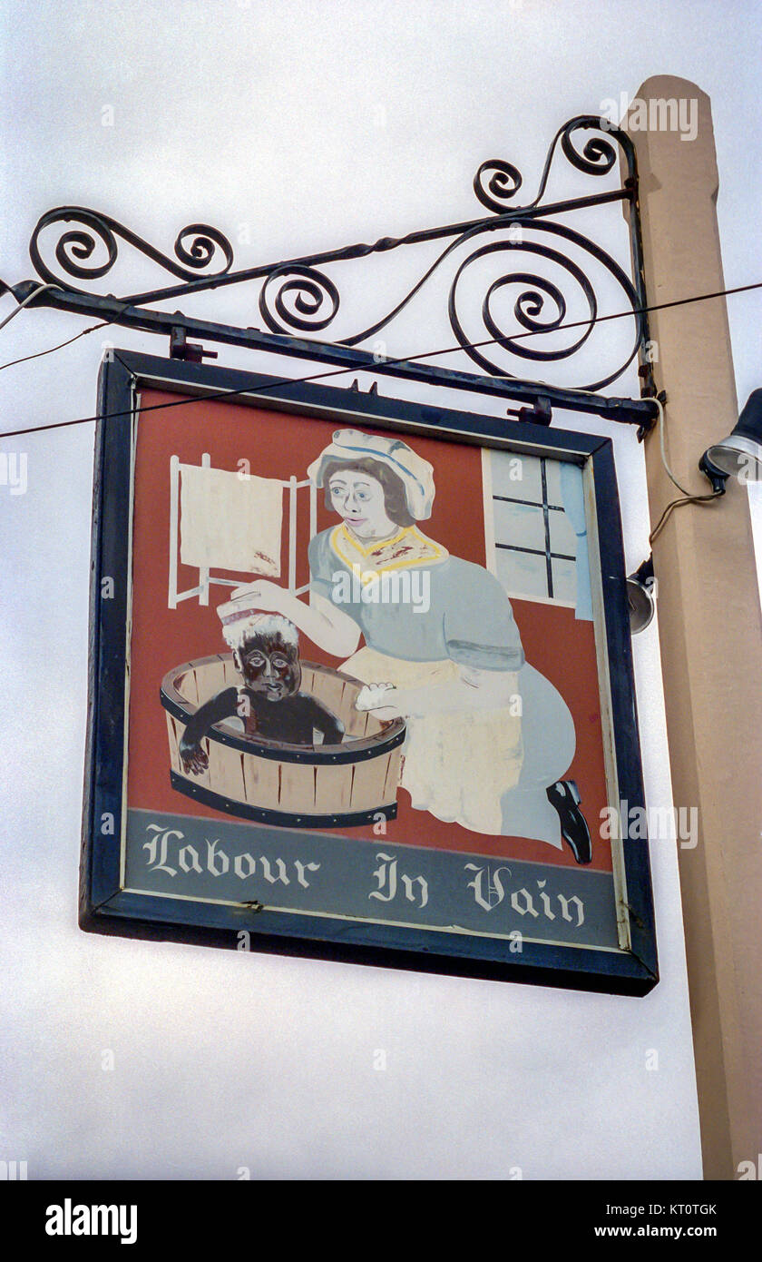 The Labour In Vain pub in Westergate, near Bognor, West Sussex, with a ...