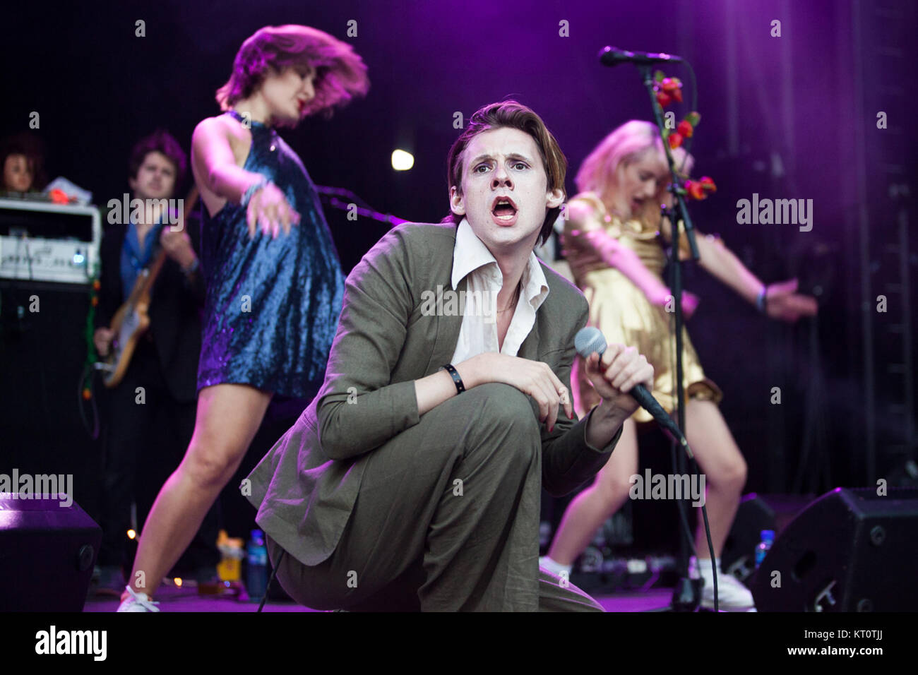 The American indie rock band Foxygen performs a live concert at ...