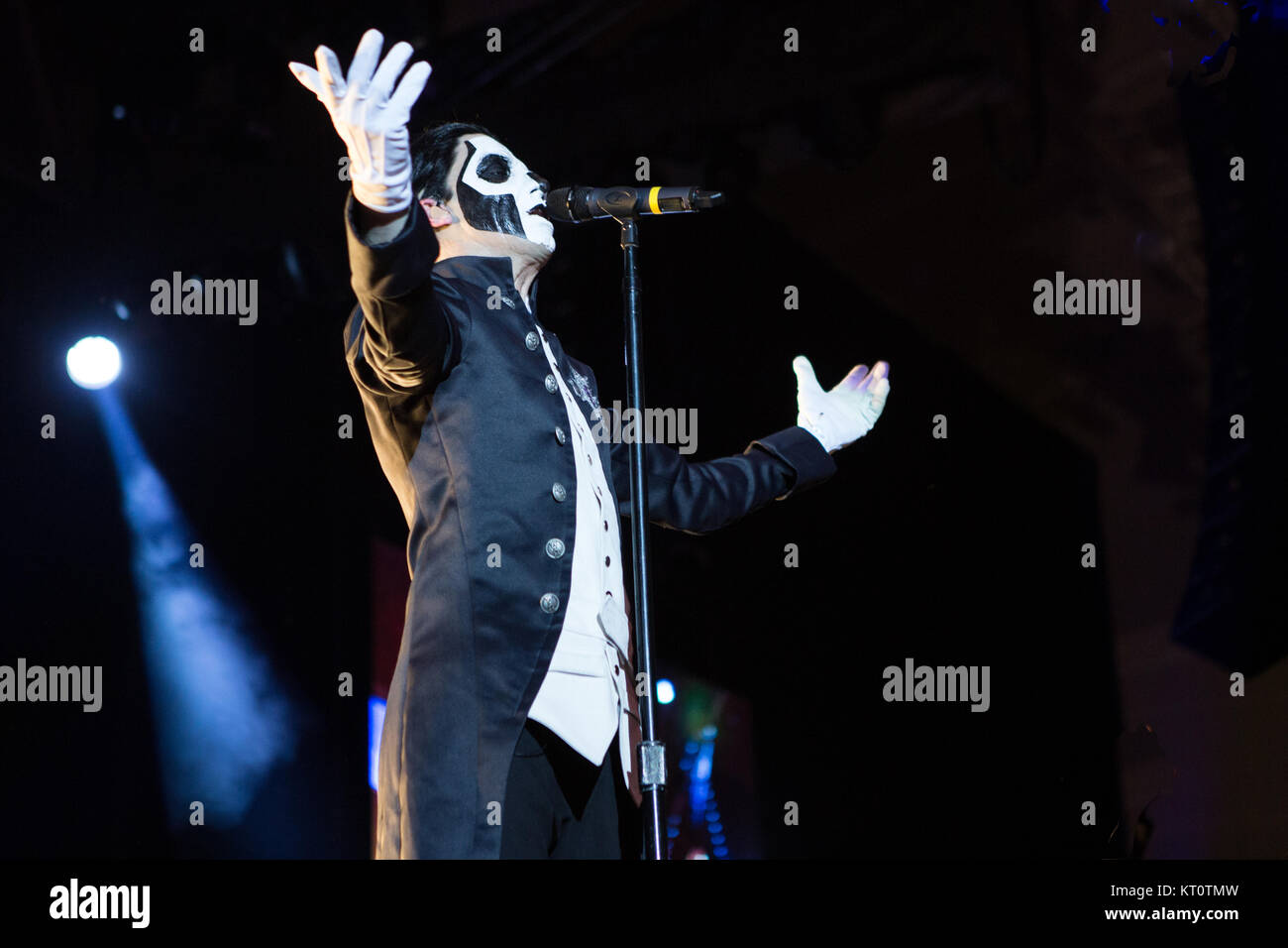 The Swedish doom metal band Ghost performs a live concert at Telenor ...