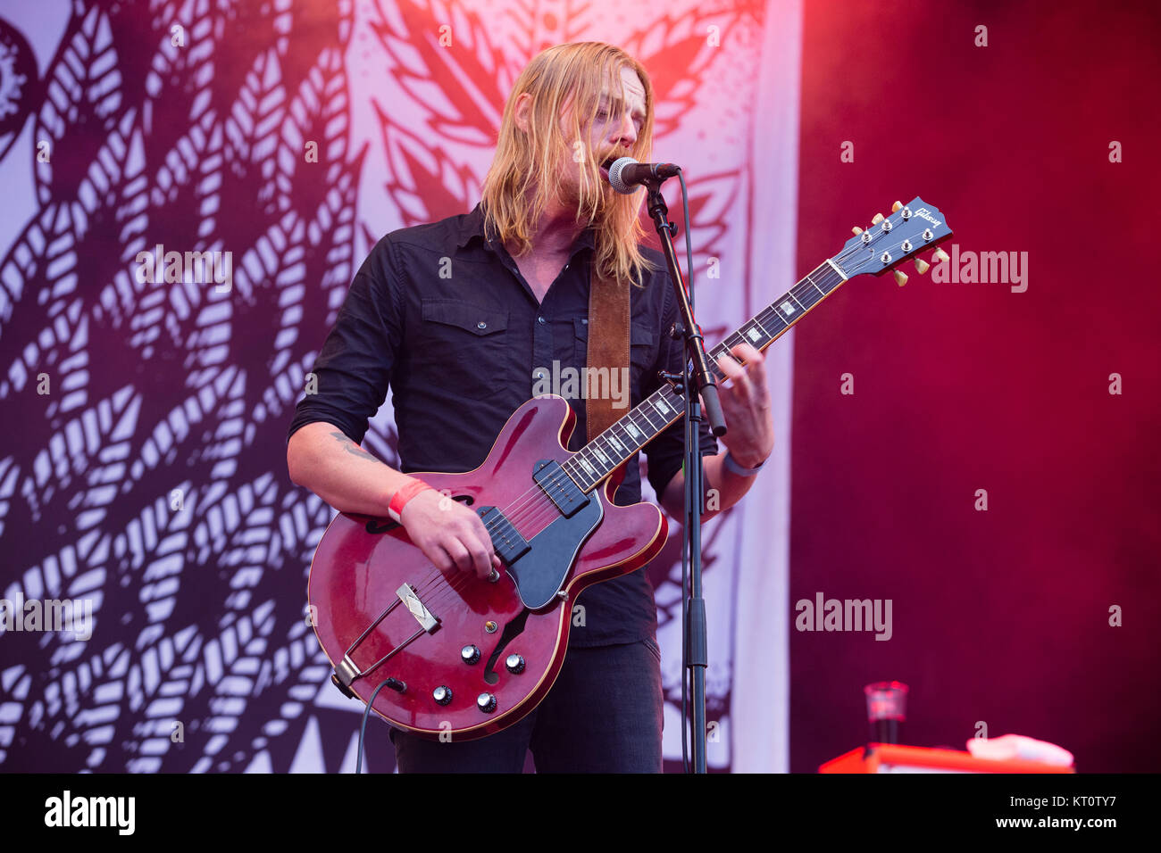 The Swedish hard rock band Graveyard performs a live concert at the ...