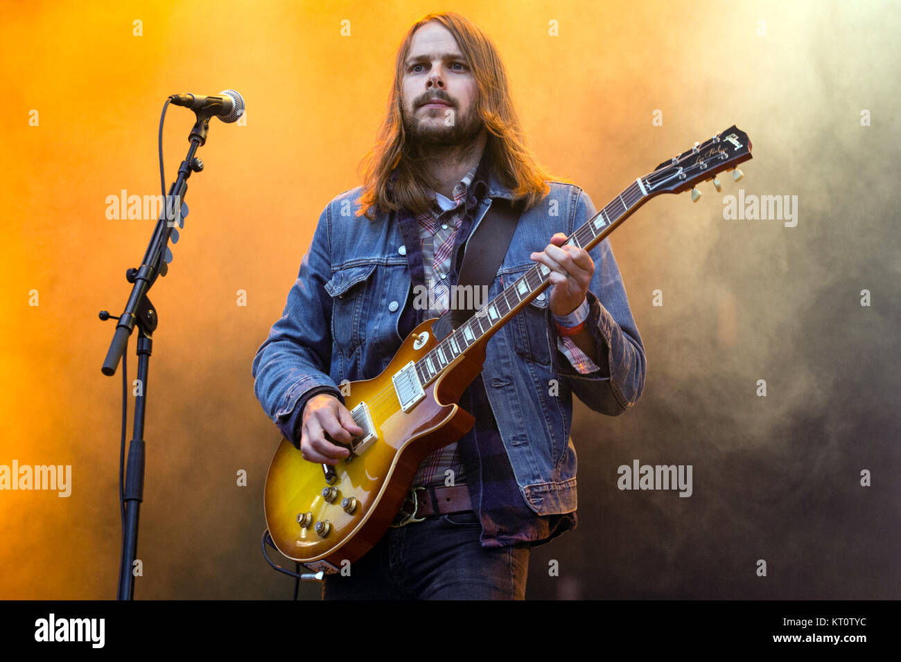 The Swedish hard rock band Graveyard performs a live concert at the ...