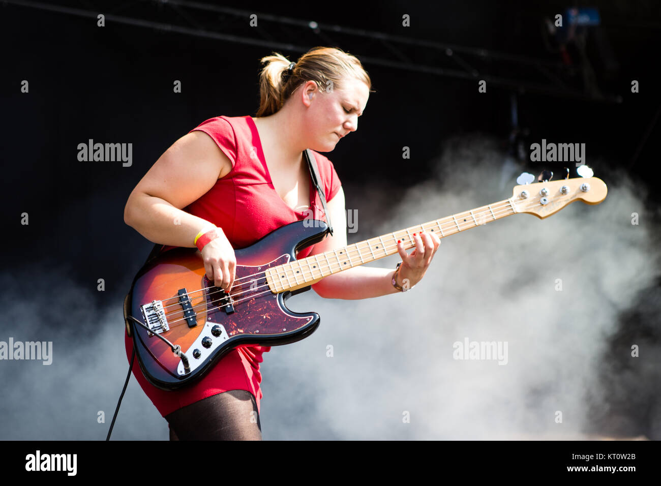 The Norwegian jazz trio Hedvig Mollested Trio performs a live concert ...