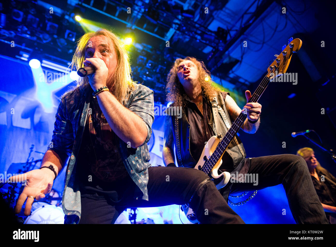 The German speed metal band Helloween performs a live concert at ...