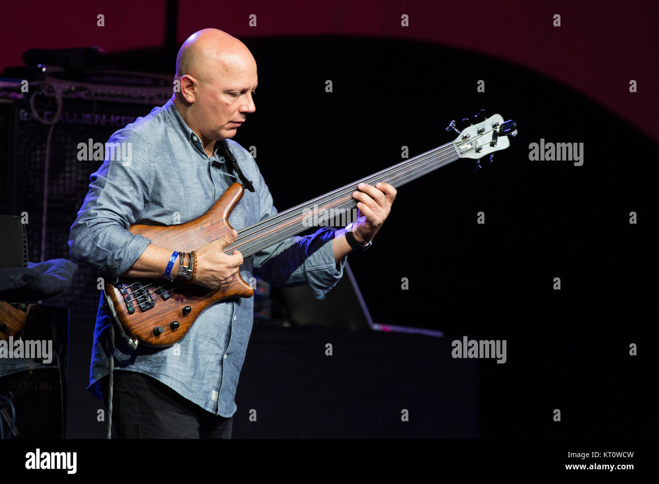 The Brazilian composer and bass player Yuri Daniel performs a live ...