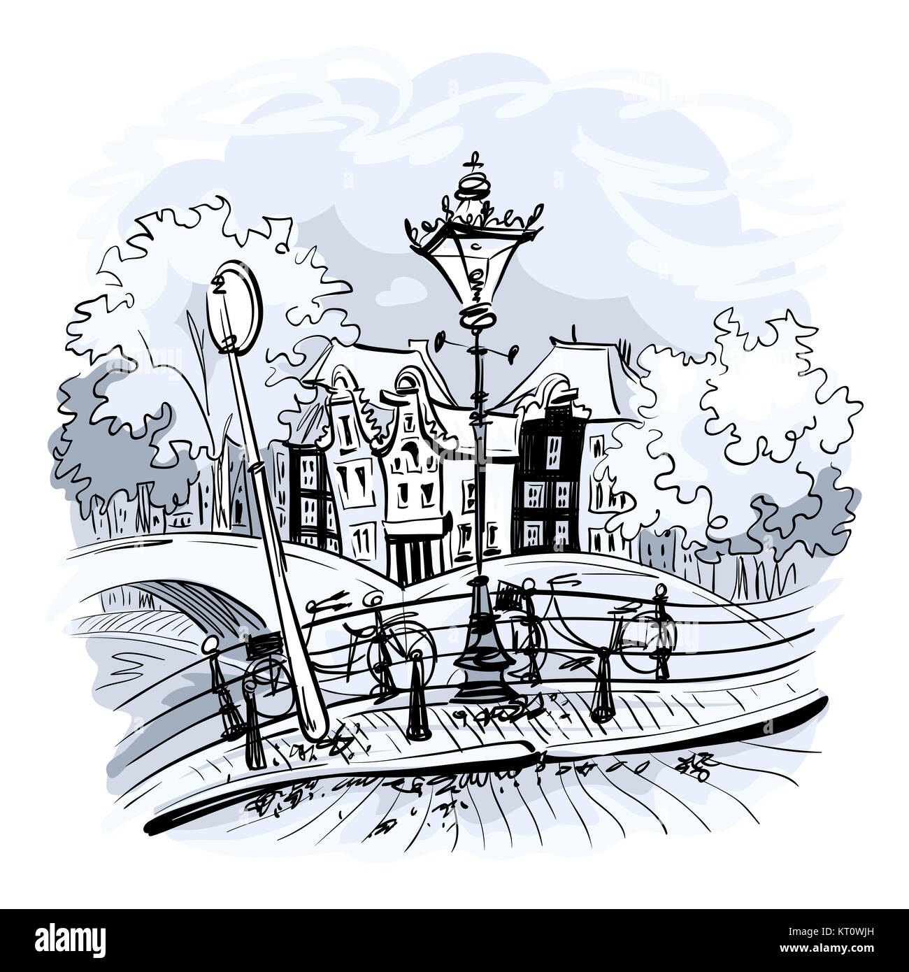 Amsterdam bicycle Cut Out Stock Images & Pictures - Alamy