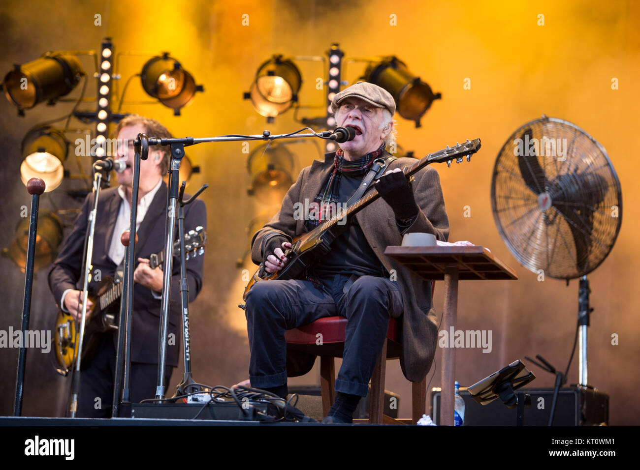 The Danish rock musician, singer and songwriter Kim Larsen performs a ...