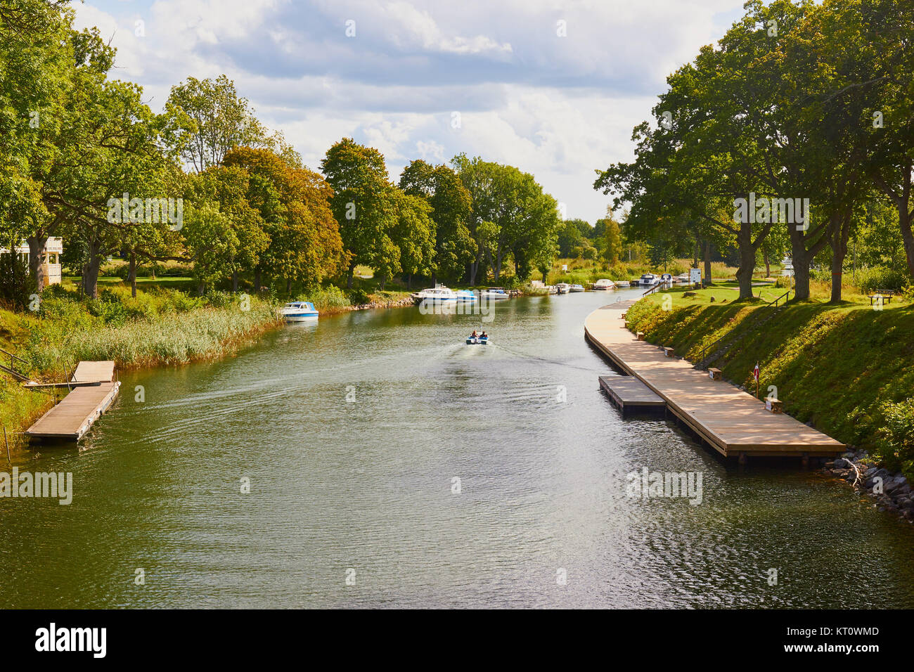 Vaddo Canal, Uppland Province, Sweden, Scandinavia. An artificial canal ...