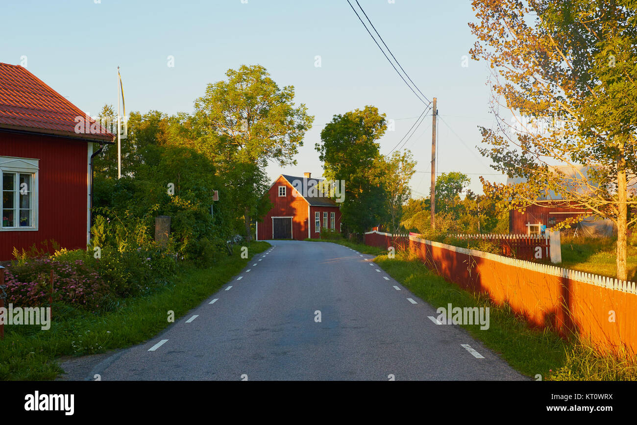 Rural community, Graso, Uppland Province, Stockholm archipelago, Sweden ...