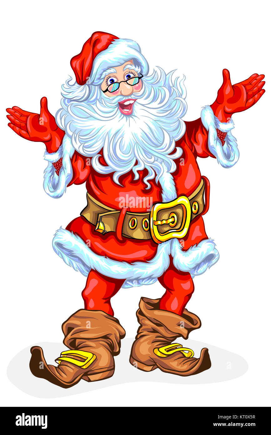Friendly Santa Claus Stock Photo - Alamy
