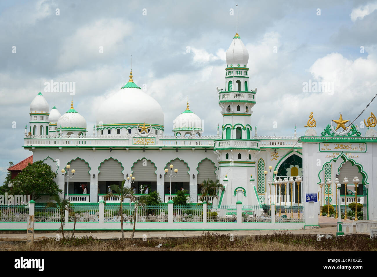 An Giang, Vietnam - Oct 2, 2015. Islamic Mosque located at Chaudoc town ...