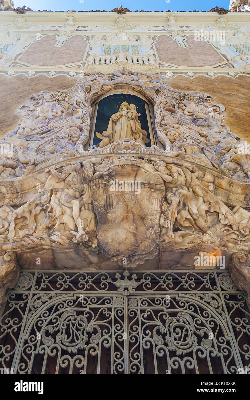 Facade of the building National Ceramics Museum in Valencia Stock Photo ...