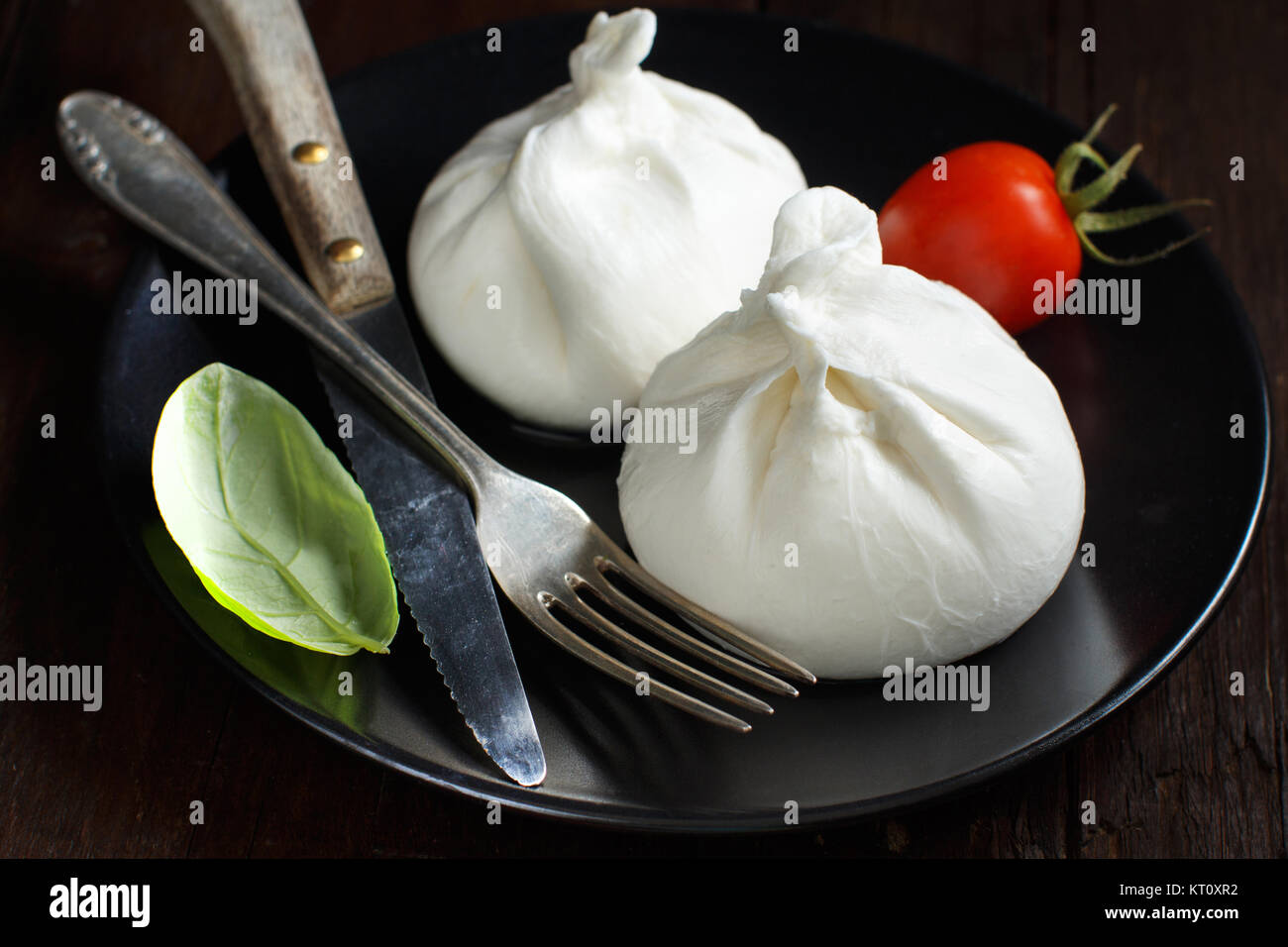 Italian cheese burrata Stock Photo - Alamy