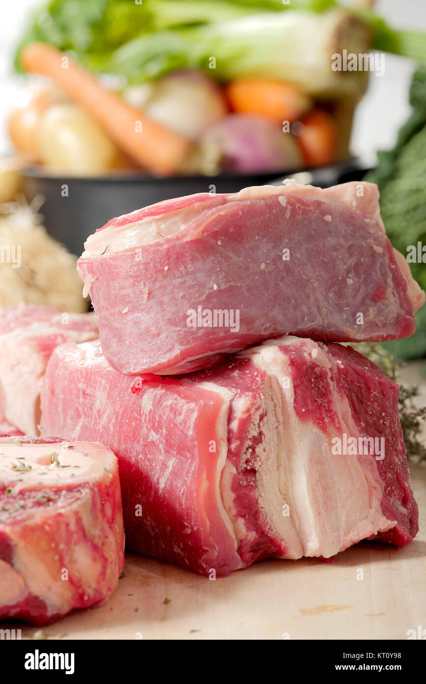 beef meat for Pot-au-feu Stock Photo - Alamy