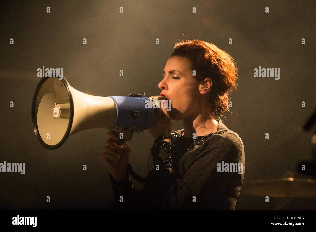 The Slovenian avant-garde band Laibach performs a live concert at ...