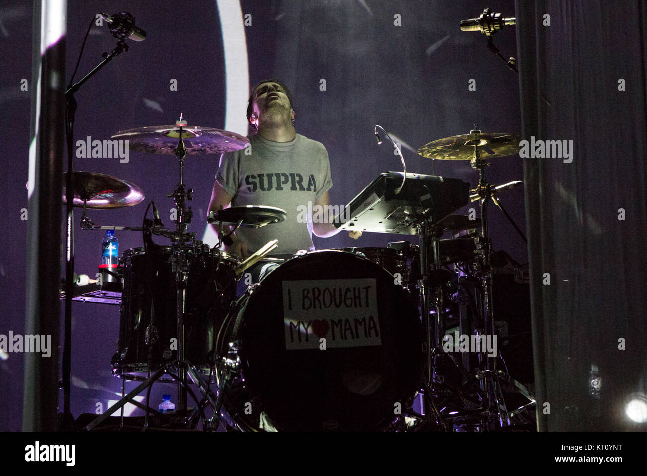 The British electronic music group Leftfield performs a live concert at ...