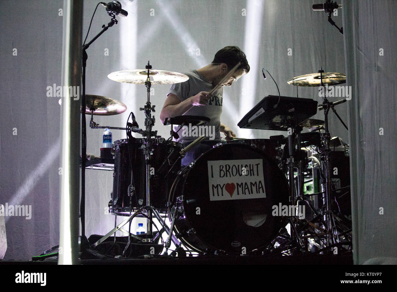 The British electronic music group Leftfield performs a live concert at ...