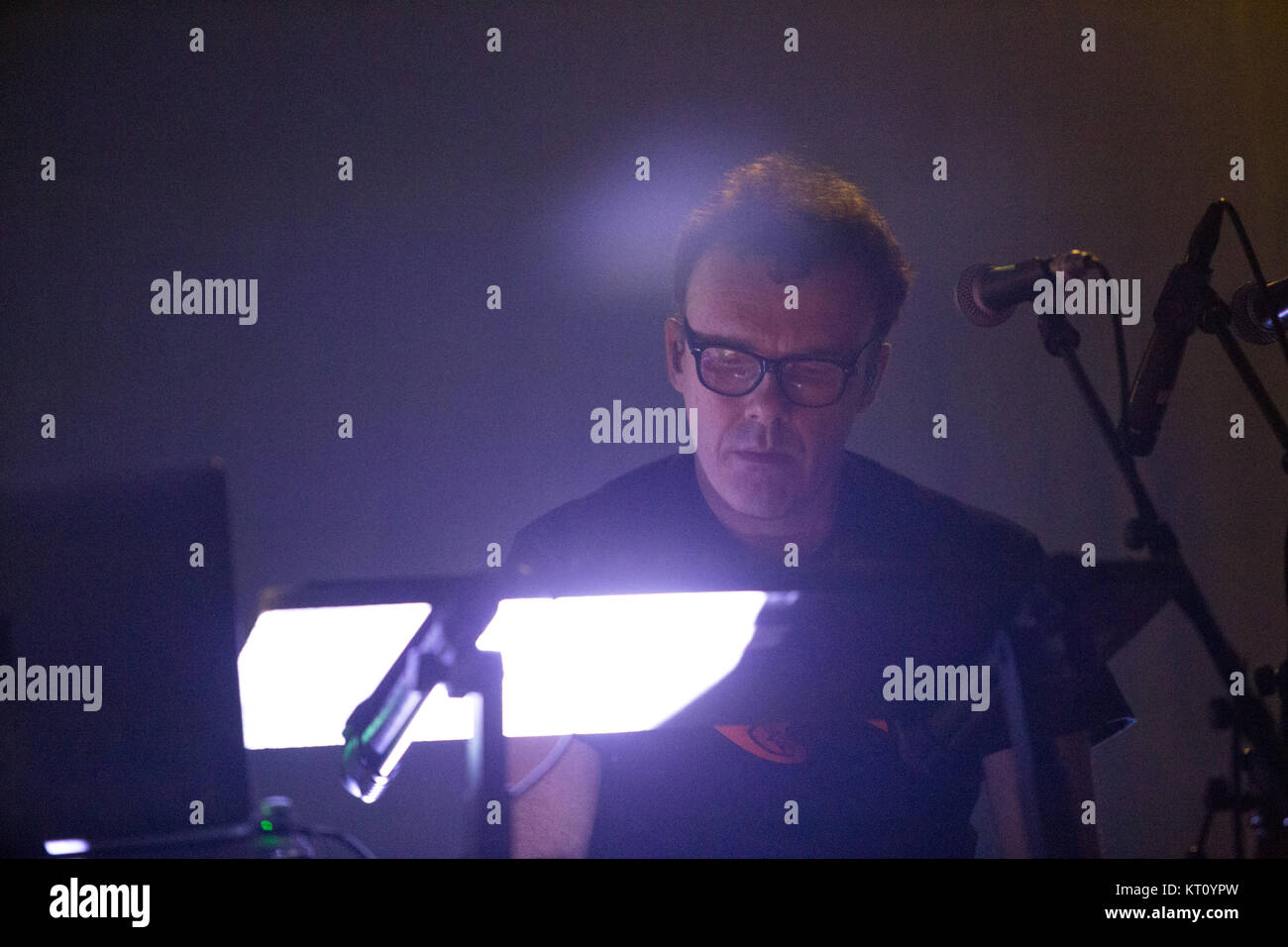 The British electronic music group Leftfield performs a live concert at ...