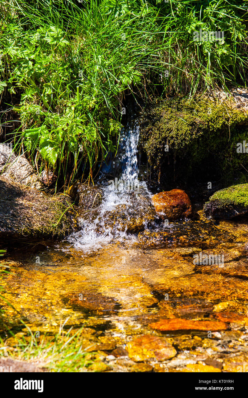 mountain landscape of the Giant Mountains National Park in the Czech ...
