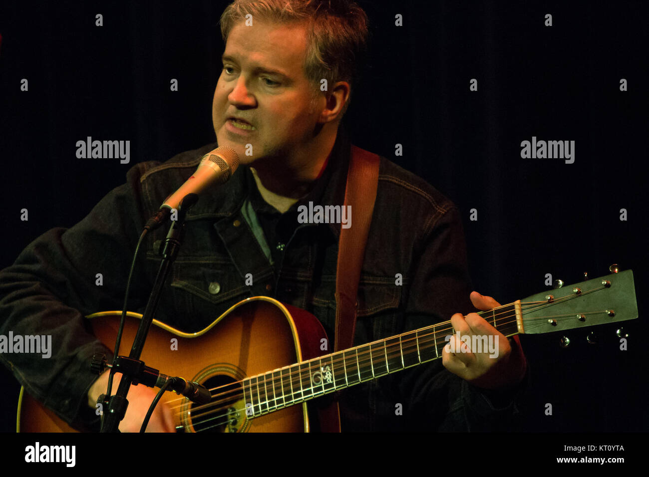 The English singer, songwriter and musician Lloyd Cole performs a live ...
