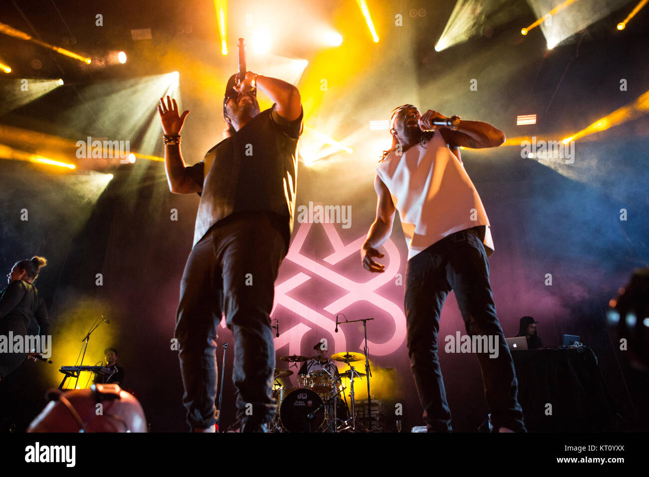 Norway, Fredrikstad – July 21, 2017. The Norwegian musical duo Madcon ...