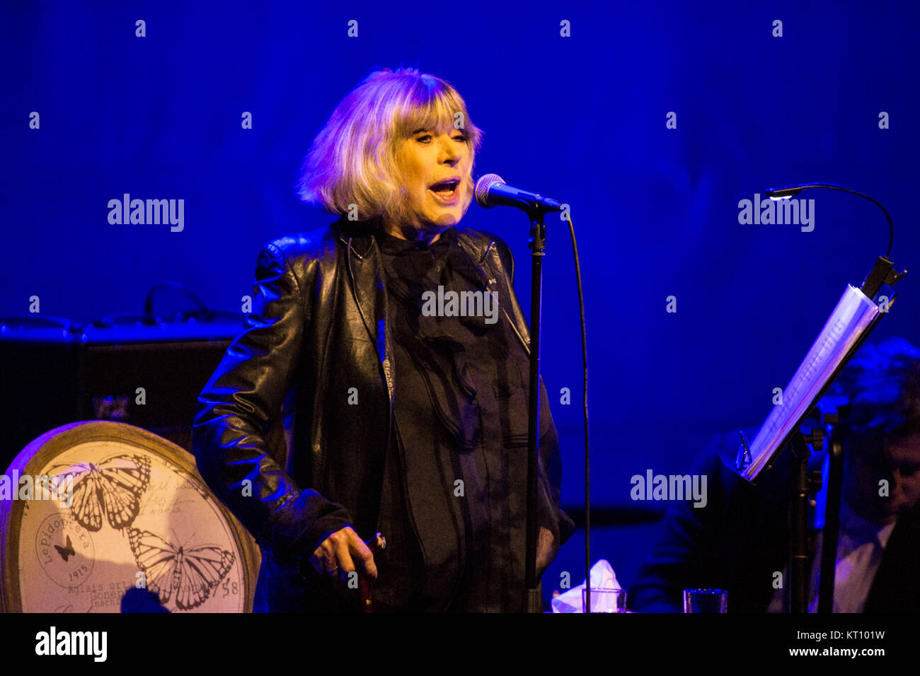 The English singer, songwriter and actress Marianne Faithfull performs ...