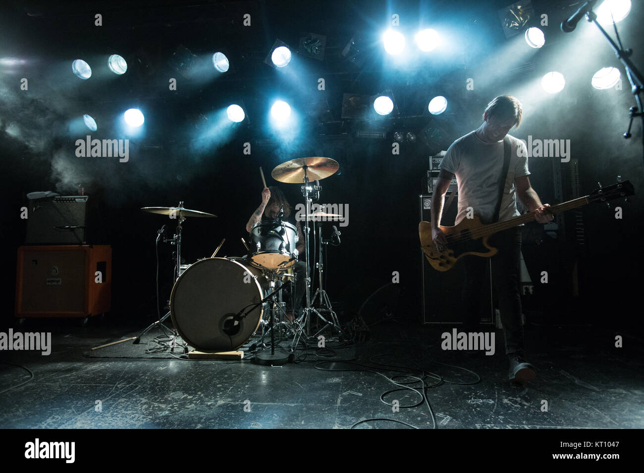 The Canadian noise rock band METZ performs a live concert at John Dee ...
