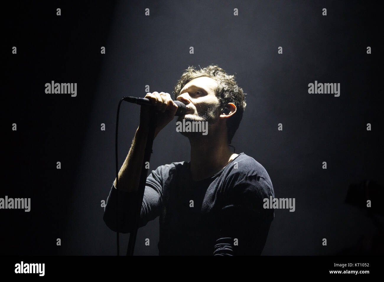 The electronic music project Moderat performs a live concert at Sentrum ...