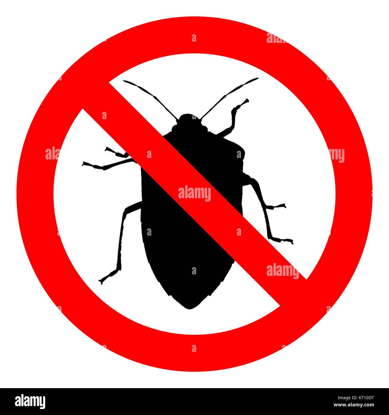 No bugs sign Stock Photo - Alamy