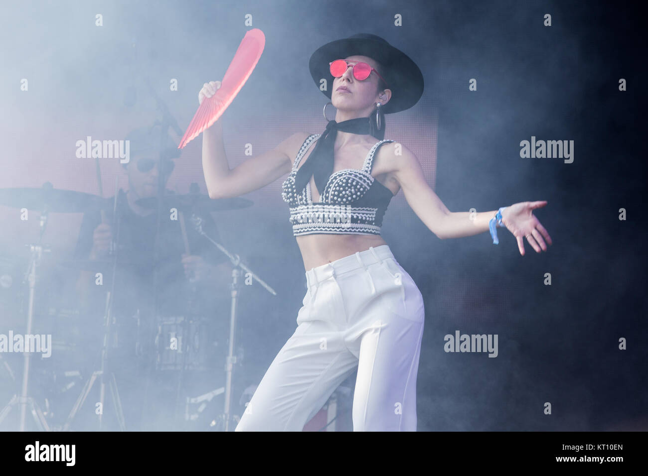 Norway, Tonsberg – July 12, 2017. The Austrian act Parov Stelar Band ...