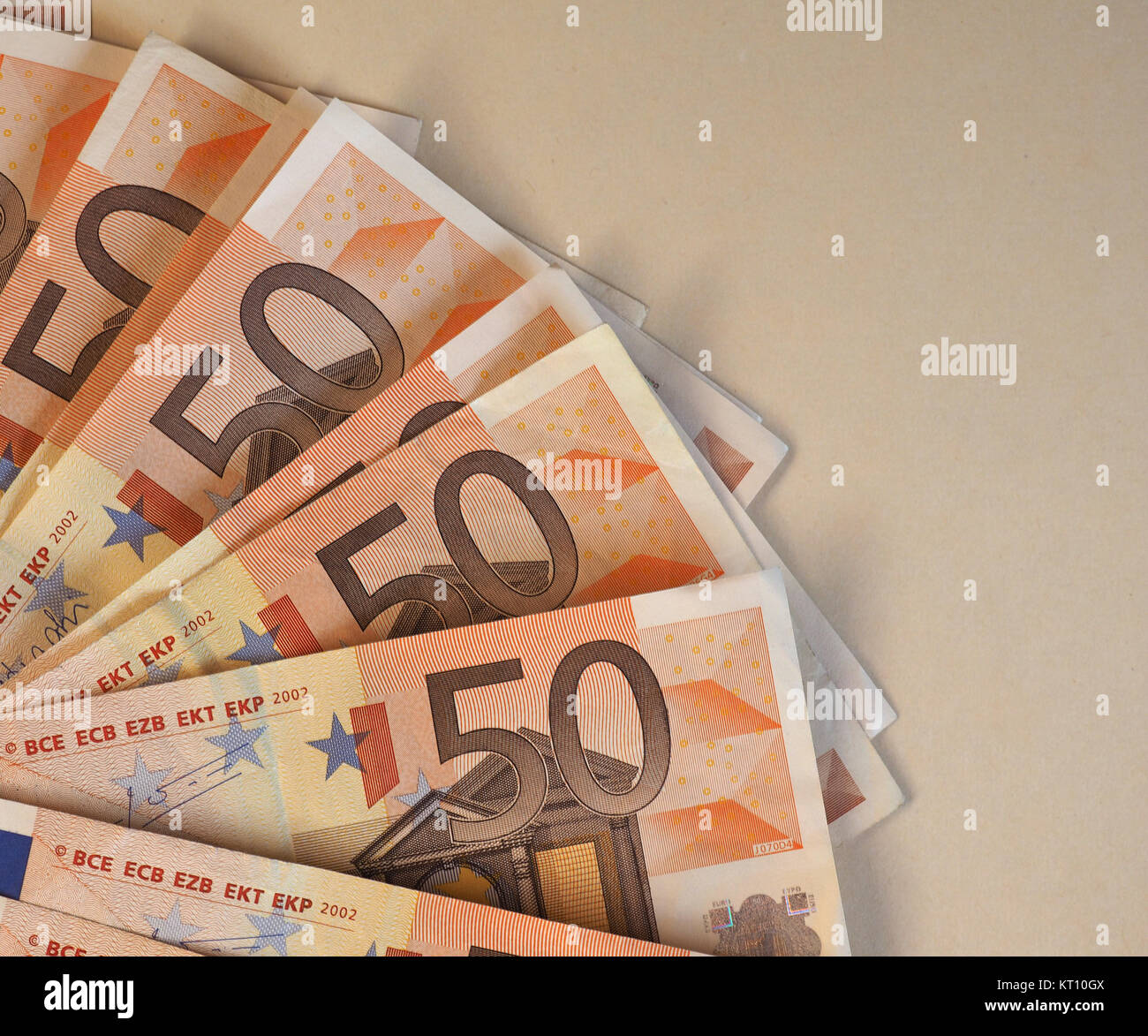 Euro (EUR) notes, European Union (EU) with copy space Stock Photo - Alamy