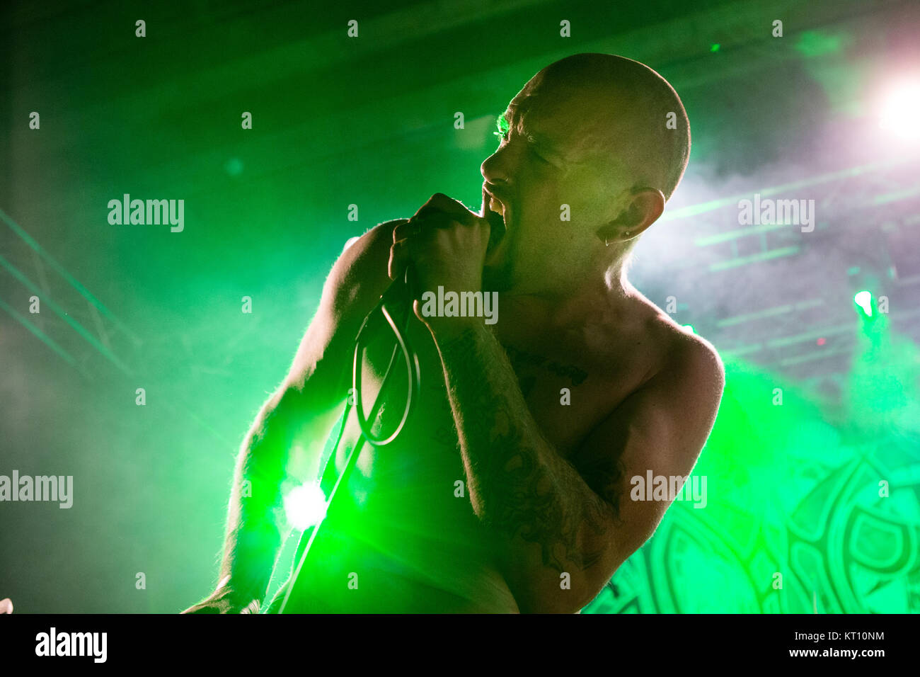 The Australian death metal band Psycroptic performs a live concert at ...