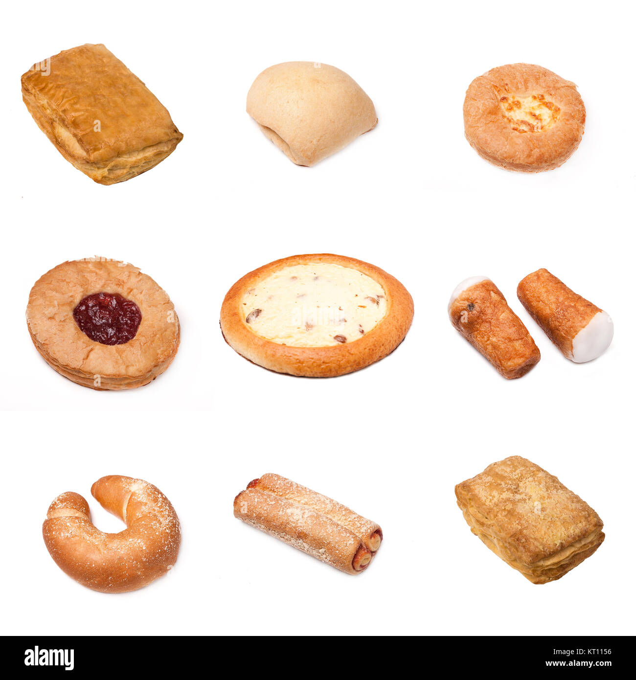 set of a different bakery products Stock Photo - Alamy