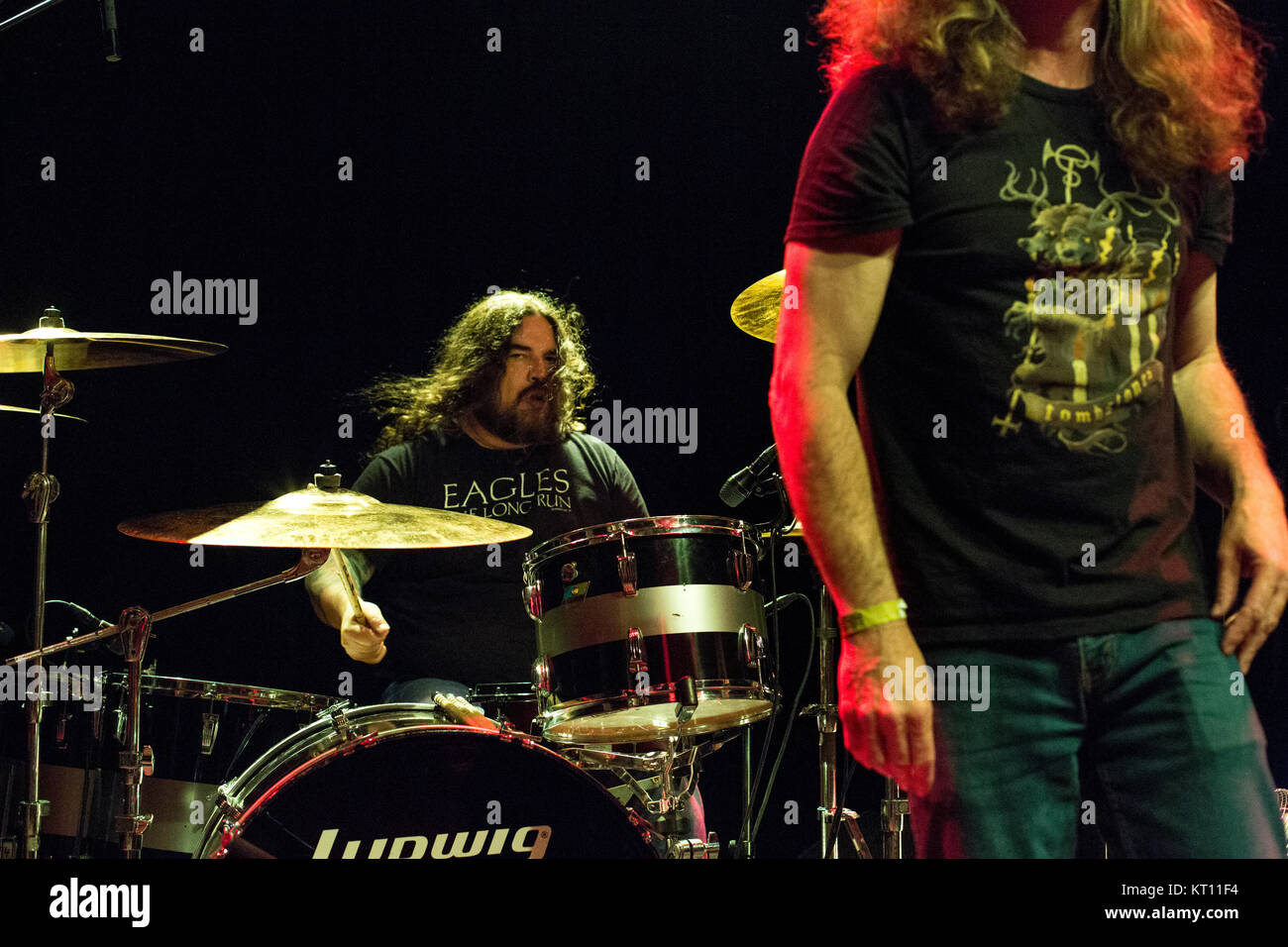 The American doom metal band Saint Vitus performs a live concert at Blå in Oslo. Here drummer ...