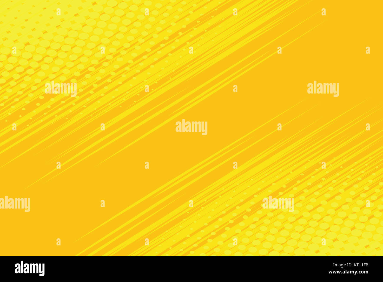 Yellow side hatch with halftone effect Stock Photo - Alamy