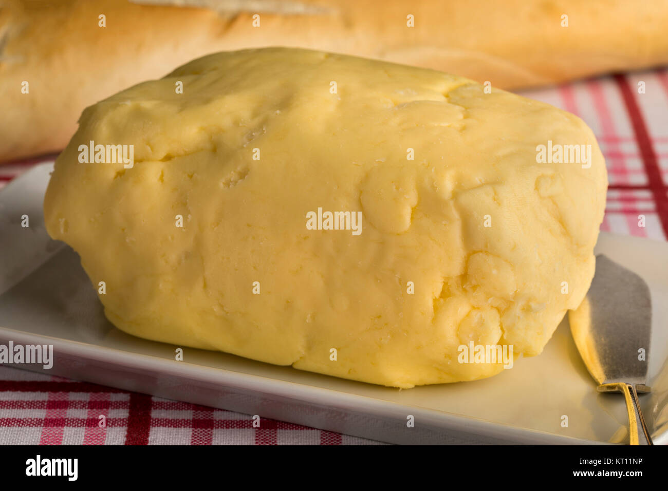 Traditional yellow fresh made Dutch farmers butter Stock Photo - Alamy
