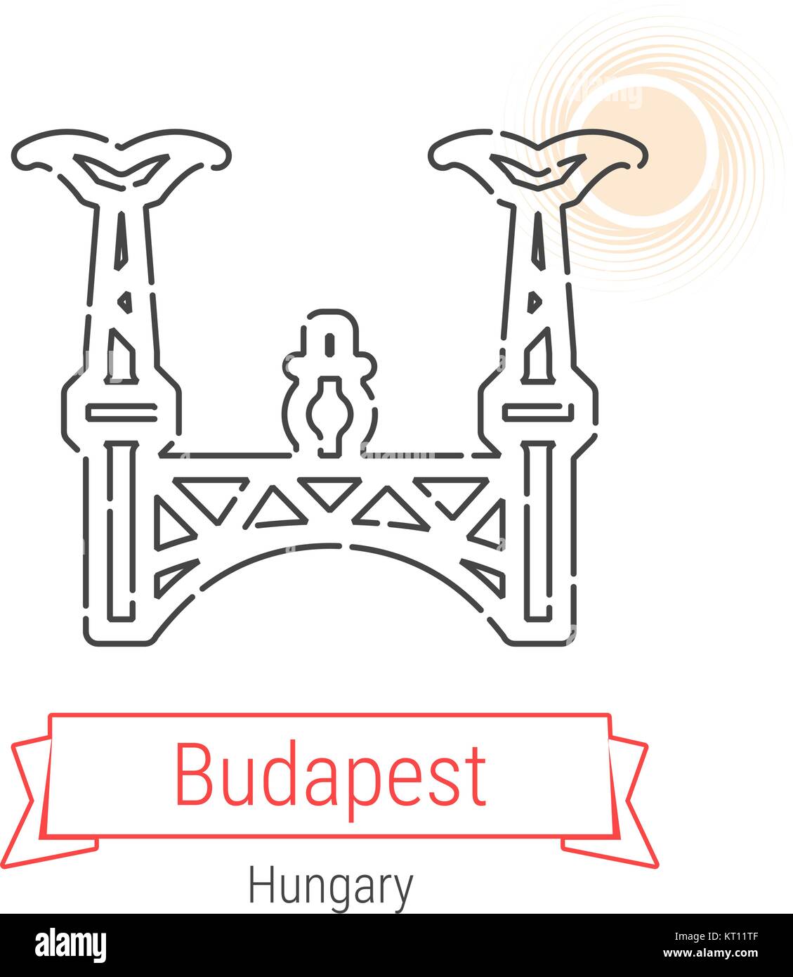 Budapest, Hungary Vector Line Icon Stock Vector Image & Art - Alamy