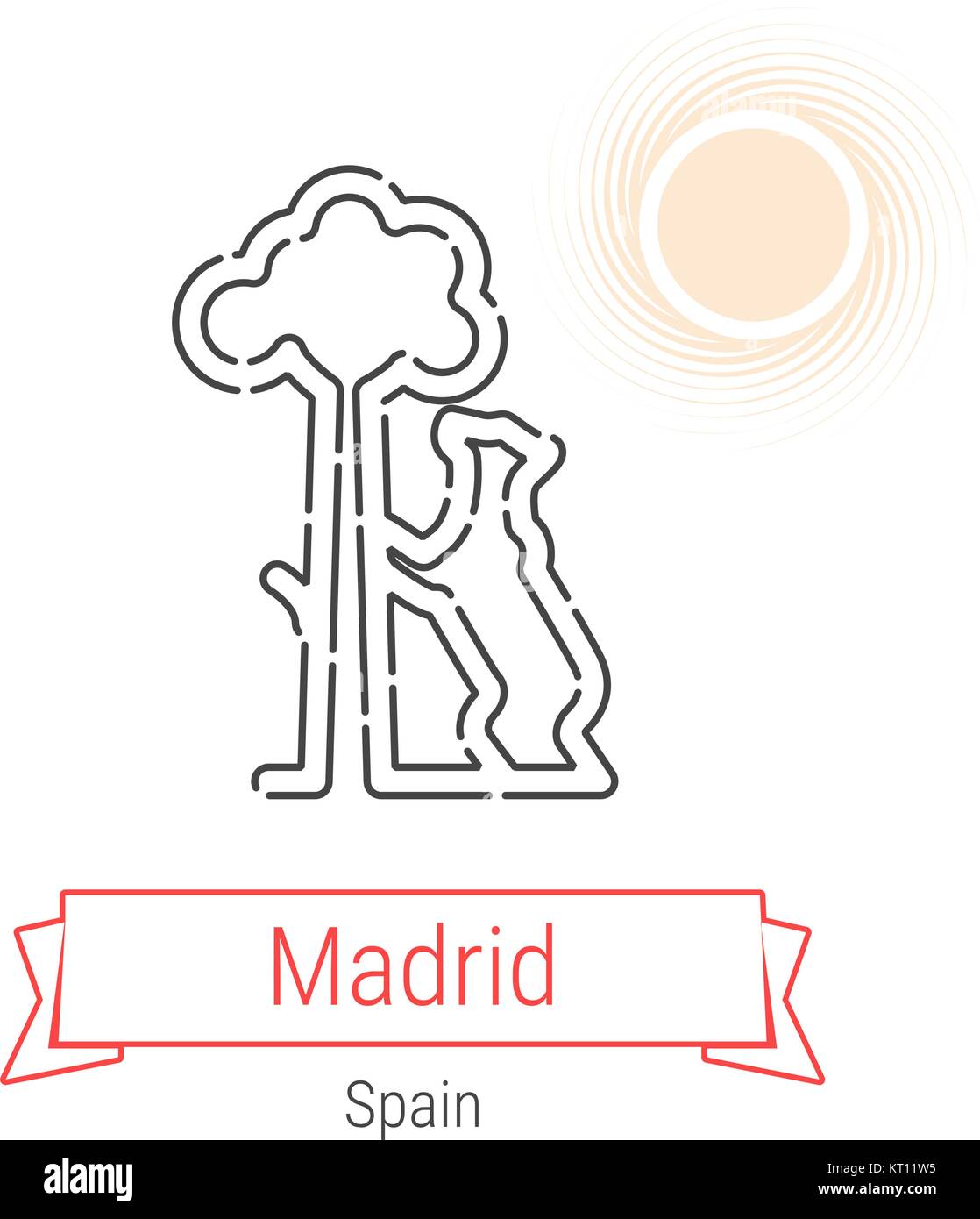 Spain madrid line travel Cut Out Stock Images & Pictures - Alamy