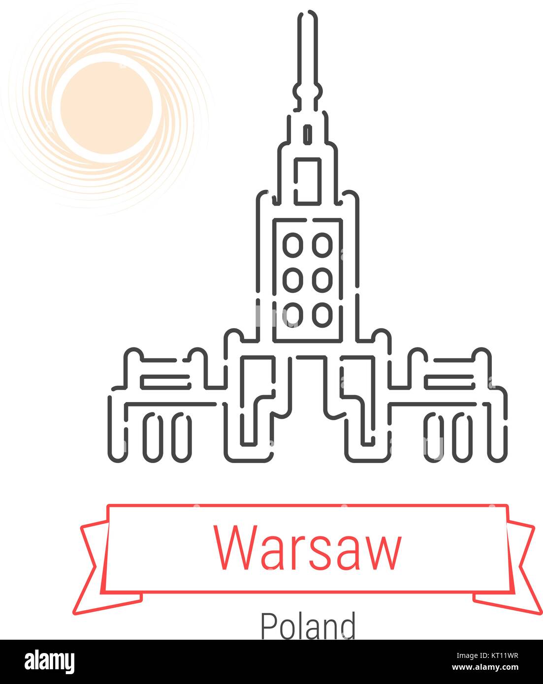 Warsaw, Poland Vector Line Icon Stock Vector Image & Art - Alamy