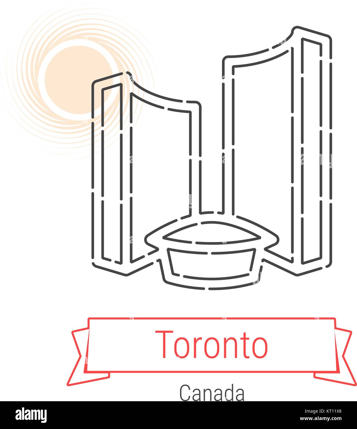 Toronto, Canada Vector Line Icon Stock Vector Image & Art - Alamy
