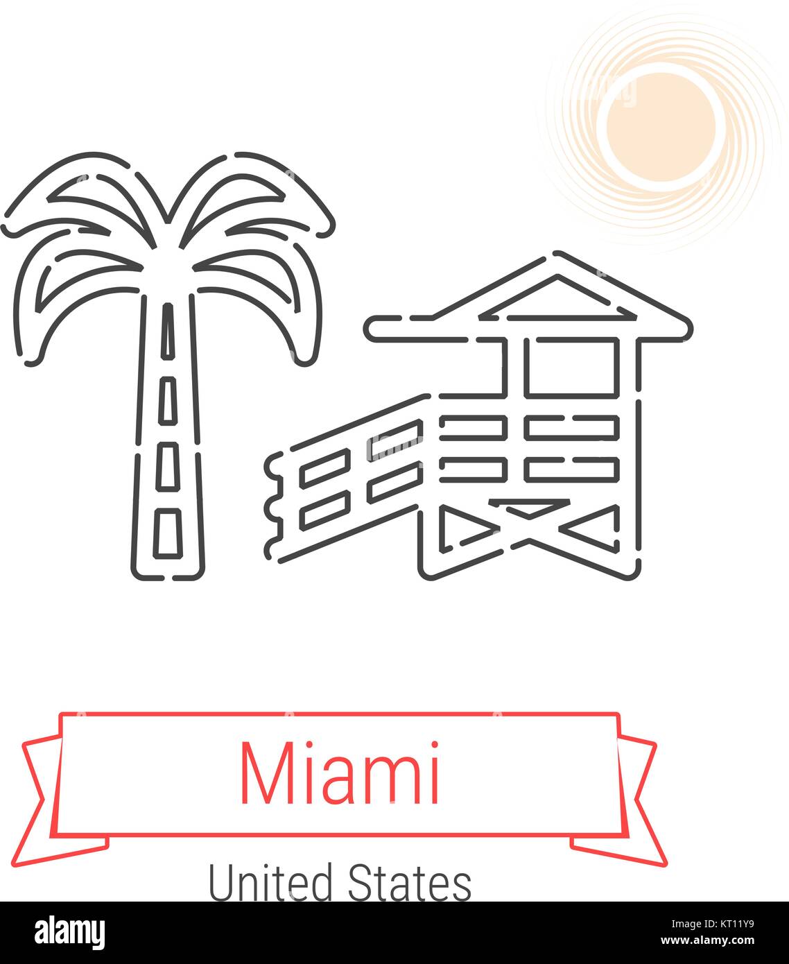 Miami history Stock Vector Images - Alamy
