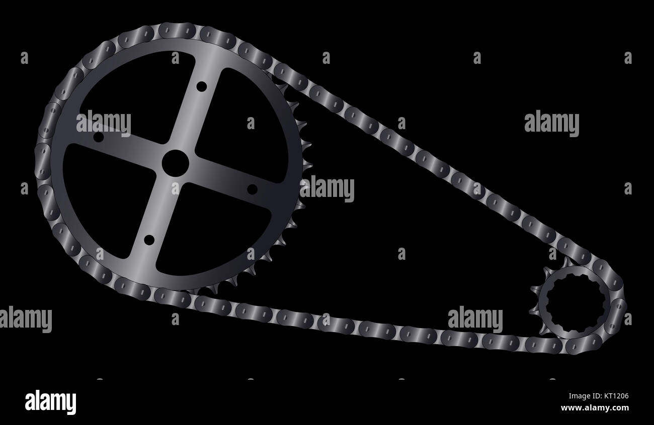 Bike chain drawing hi-res stock photography and images - Alamy