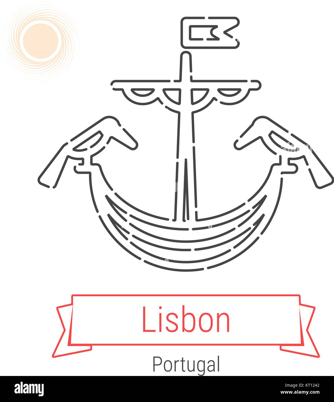 Lisbon, Portugal Vector Line Icon Stock Vector Image & Art - Alamy