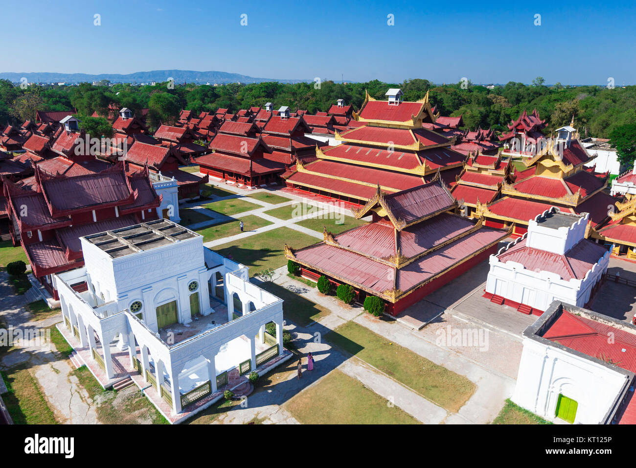 Mandalay Palace Aerial View Stock Photo - Alamy