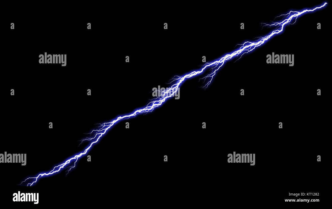 Different lightning bolts. 3D rendered Stock Photo - Alamy