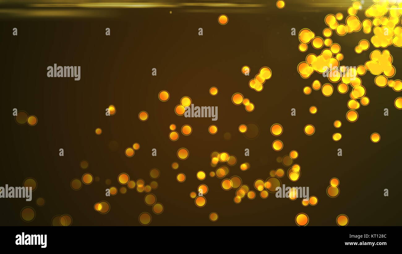 Gold particles are repulsed from the floor Stock Photo - Alamy